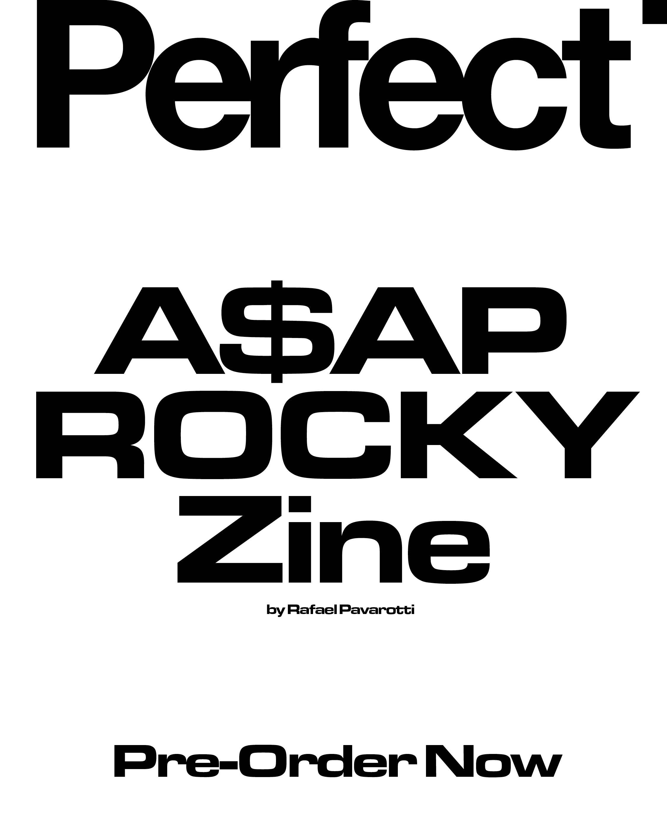 Perfect A$AP Rocky Zine | Cover Roulette – perfectmagazine